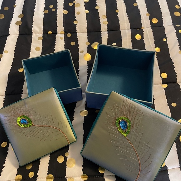 Other | Vintage Peacock Gift Boxes | Poshmark